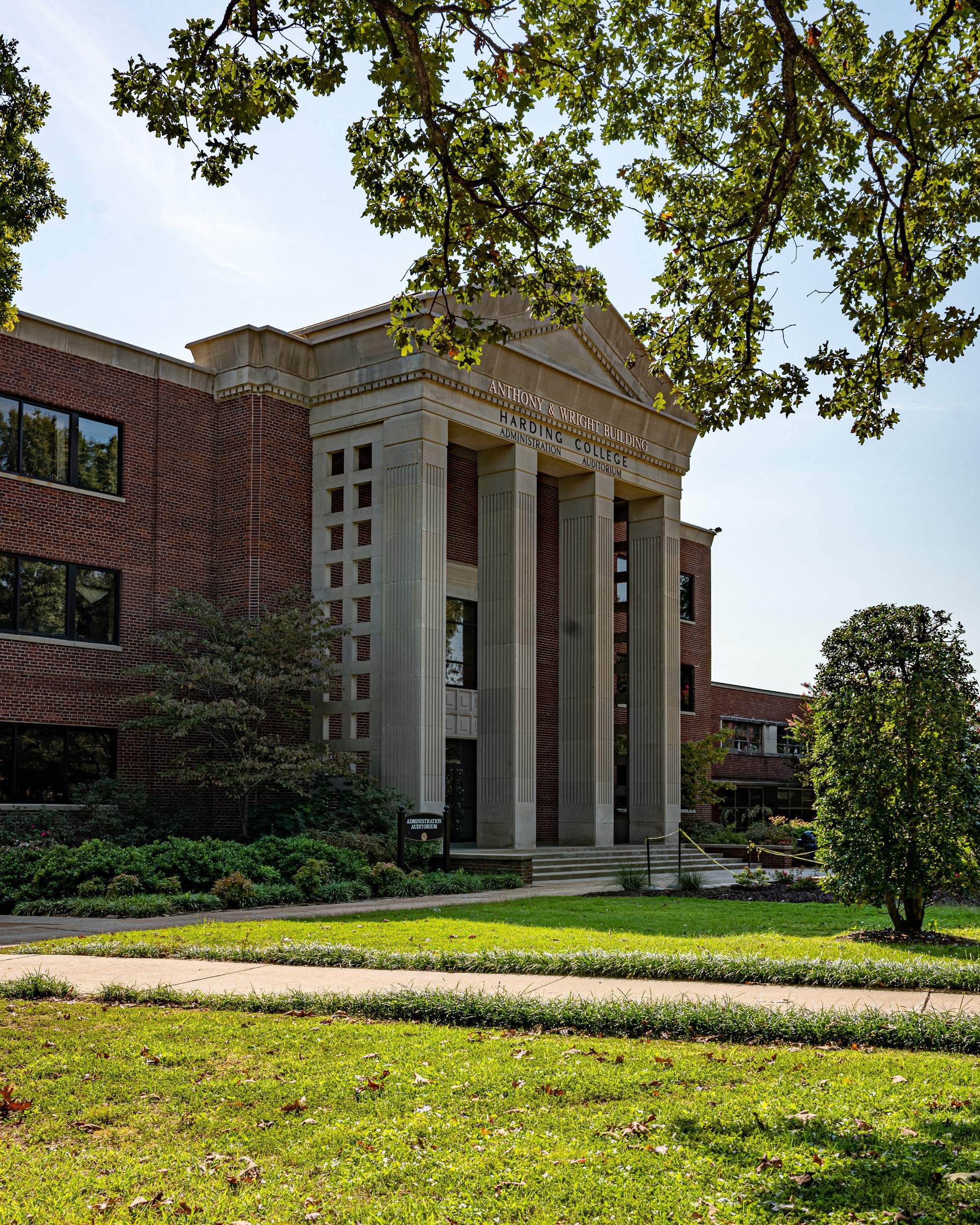 Anthony and Wright Administration Building – Harding University History ...