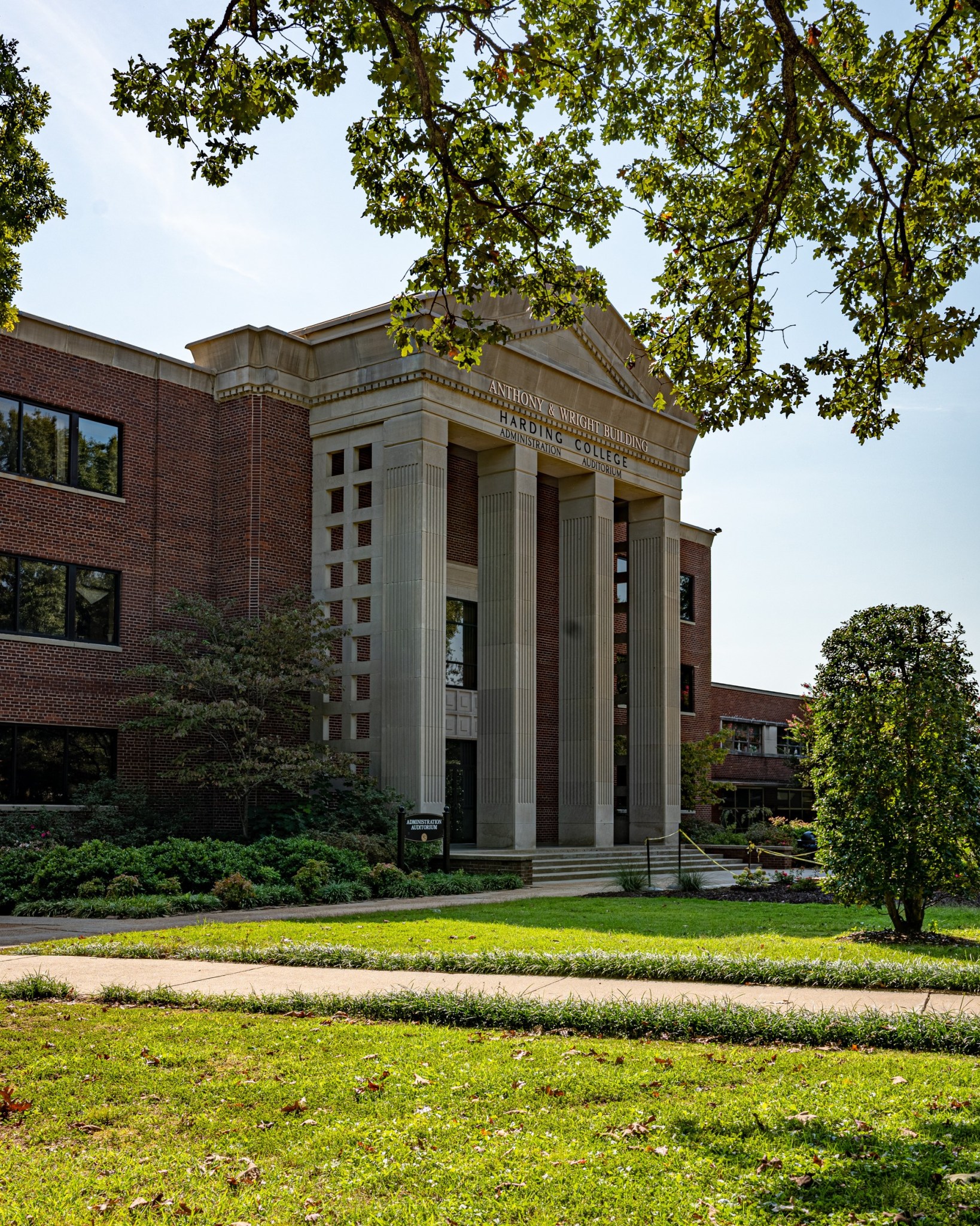 Anthony and Wright Administration Building – Harding University History ...